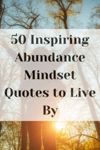 50 Inspiring Abundance Mindset Quotes to Live By - Changing My Mindset